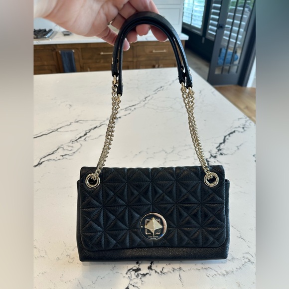 kate spade | Bags | Kate Spade Astor Court Cynthia Black And Gold ...